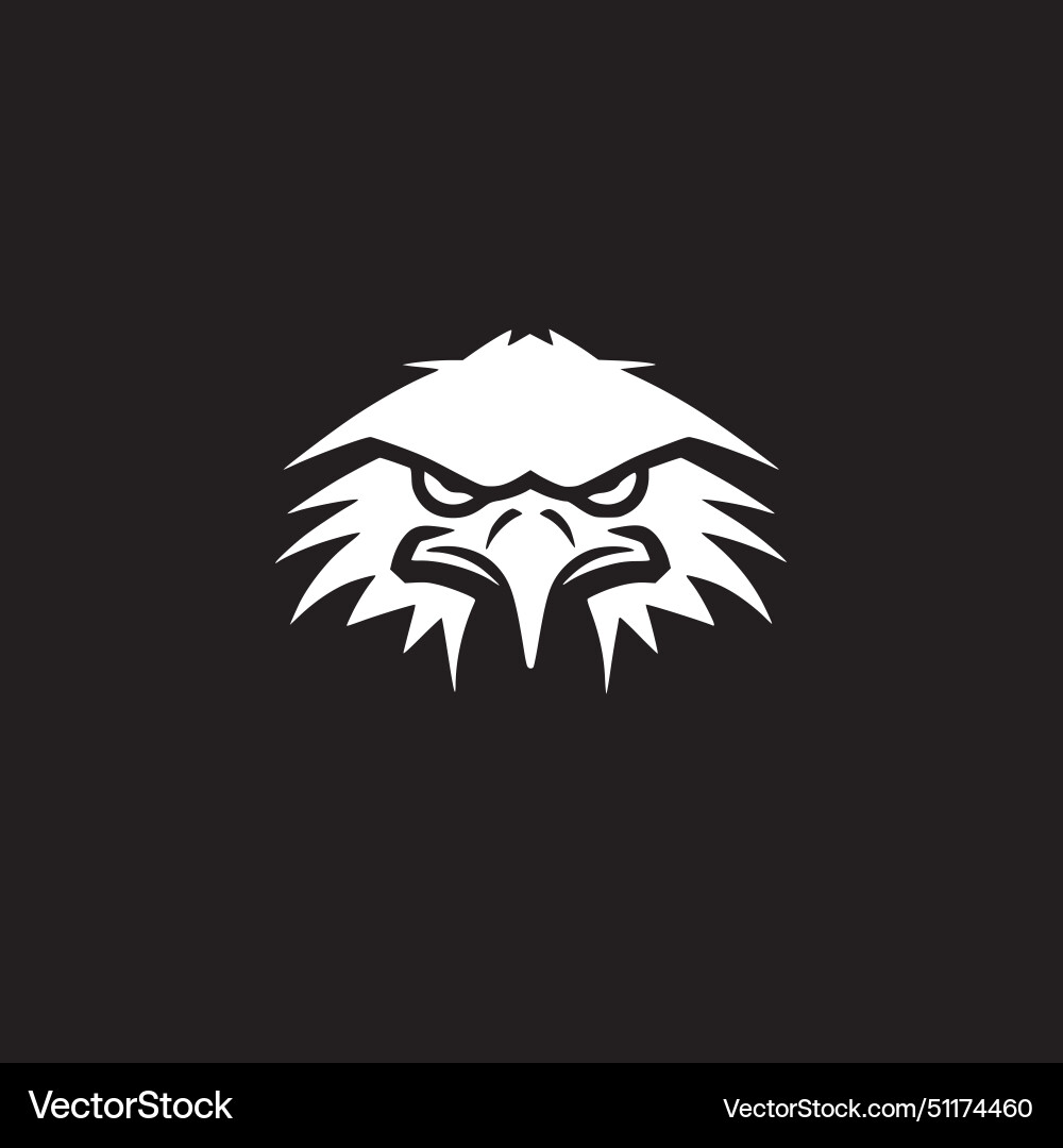 Eagle - minimalist and simple silhouette Vector Image