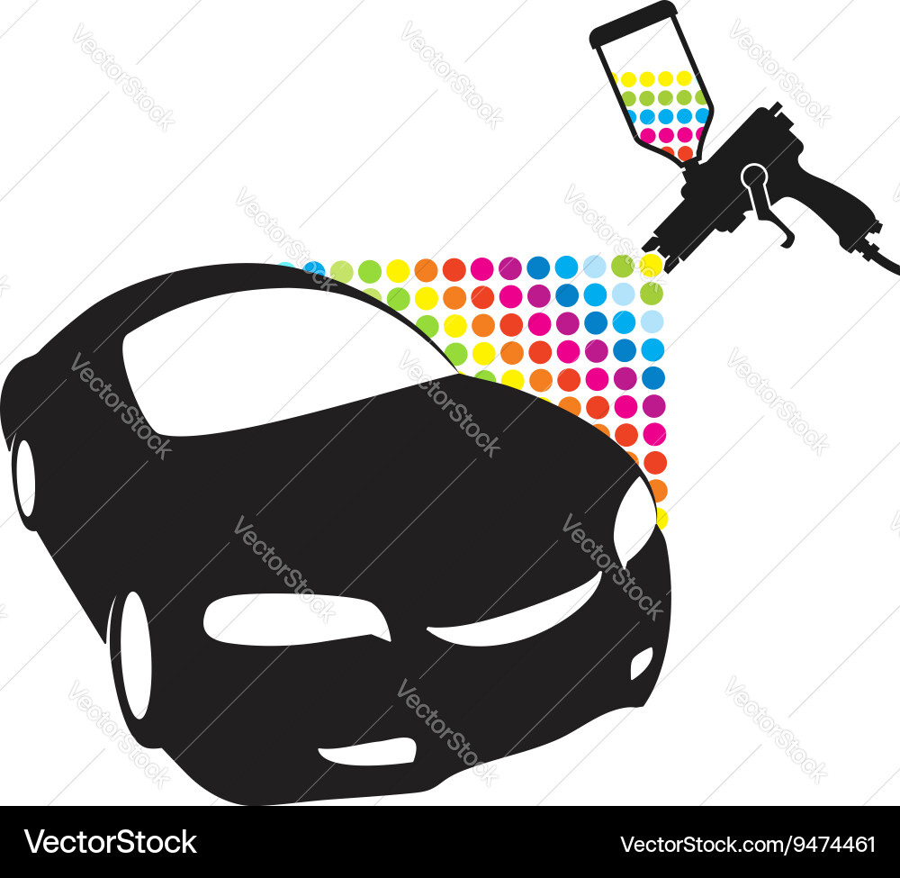 Car paint Royalty Free Vector Image - VectorStock