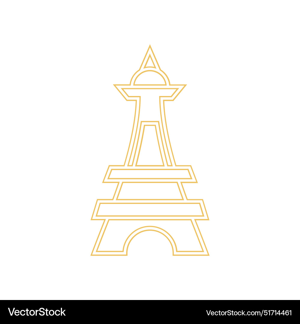 Eiffel tower logo Royalty Free Vector Image - VectorStock