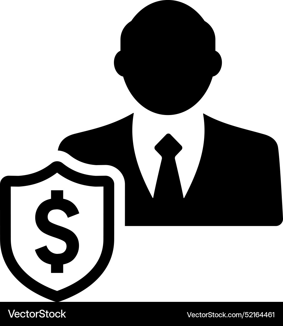 Employee insurance icon Royalty Free Vector Image