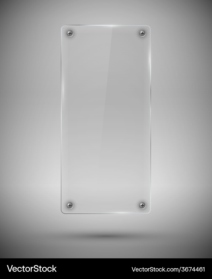 Glass framework Royalty Free Vector Image - VectorStock