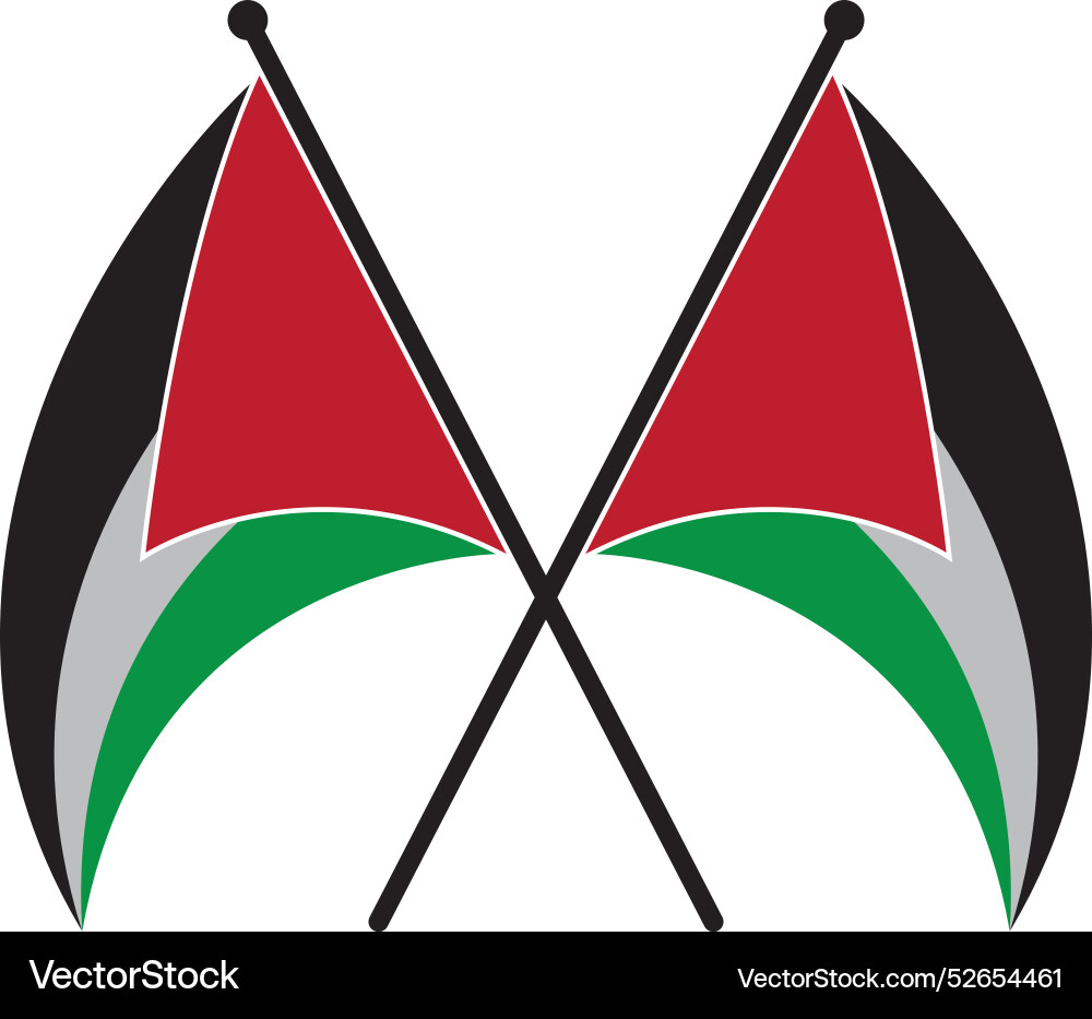 Save palestine logo free gaza design Royalty Free Vector