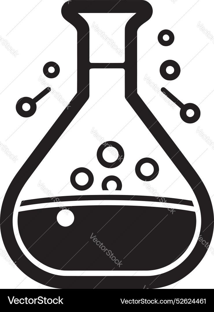Whimsical wonders erlenmeyer bottle icon showcase Vector Image