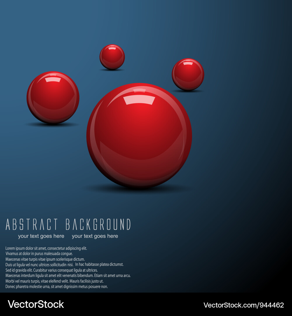 Ball background Royalty Free Vector Image - VectorStock