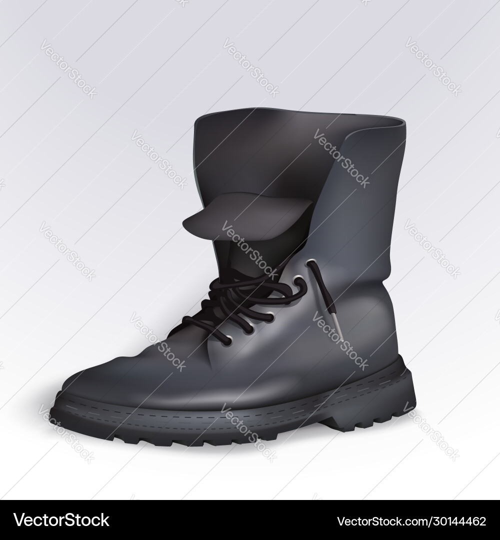 Old man boot Royalty Free Vector Image - VectorStock