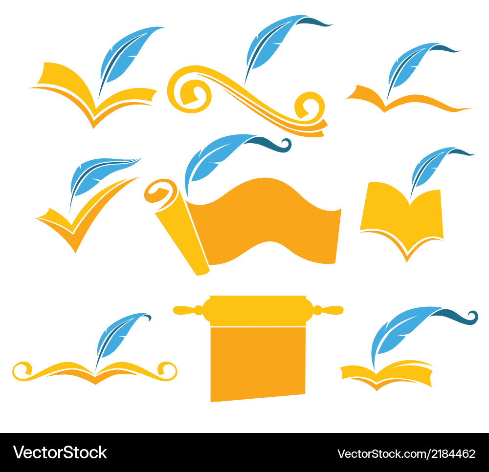 Reading symbols Royalty Free Vector Image - VectorStock