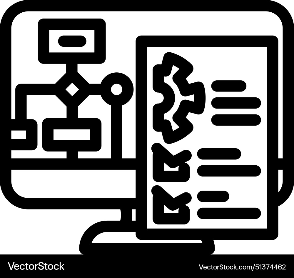 System evaluation analyst line icon Royalty Free Vector System evaluation analyst line icon Royalty Free Vector