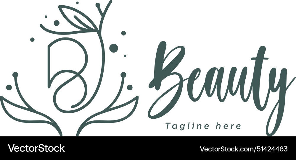 Beauty logo design Royalty Free Vector Image - VectorStock