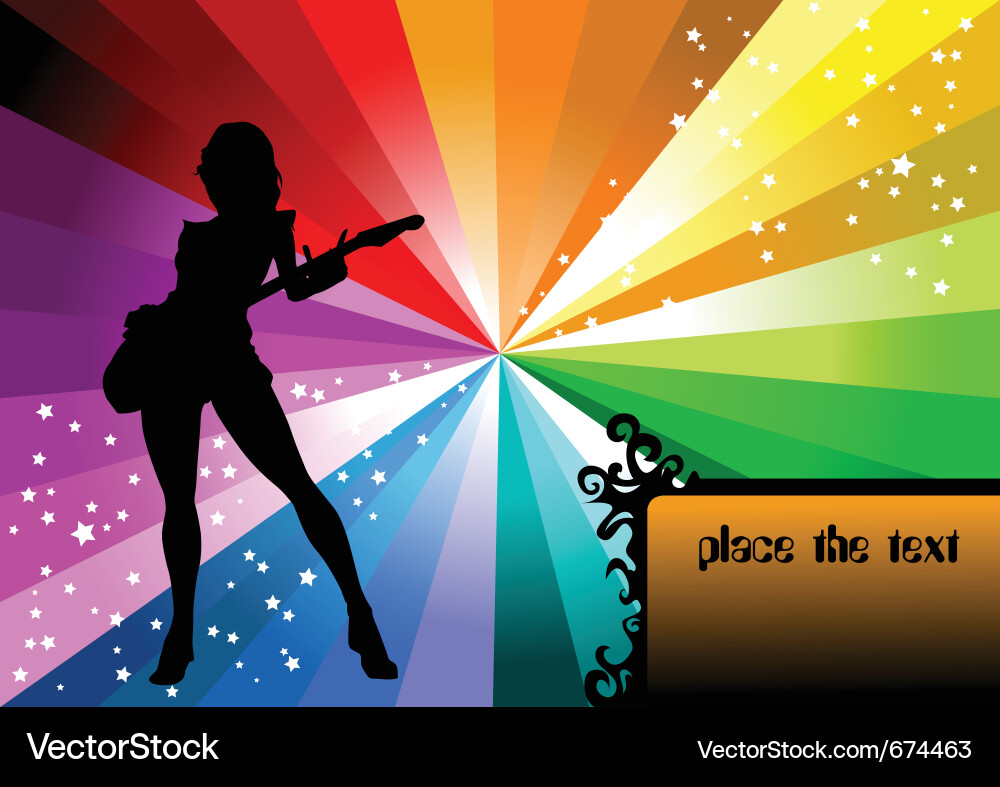Energetic Rock Performance Royalty Free Vector Image