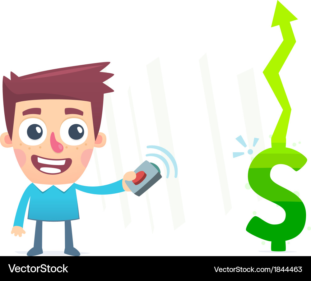 Remote earning money Royalty Free Vector Image
