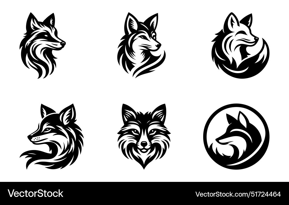 Fox head Royalty Free Vector Image - VectorStock