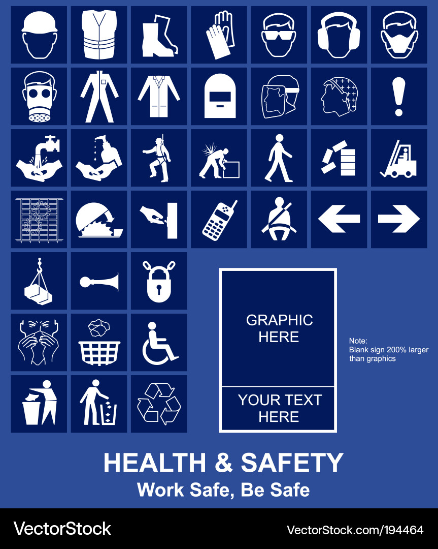 Health safety Royalty Free Vector Image - VectorStock