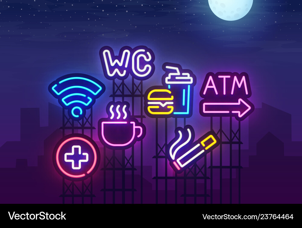 Smoking Area Neon Vector Images (over 130)