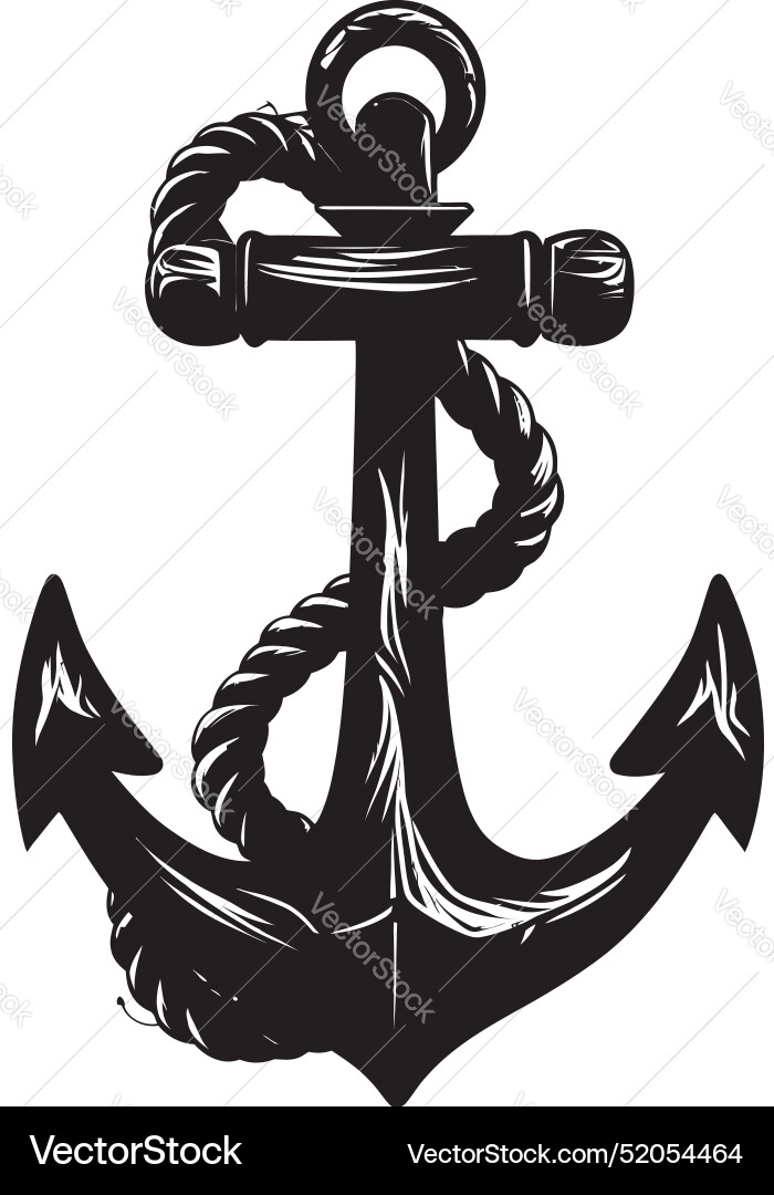 Oceanic pride emblem anchor rope logo nautical Vector Image