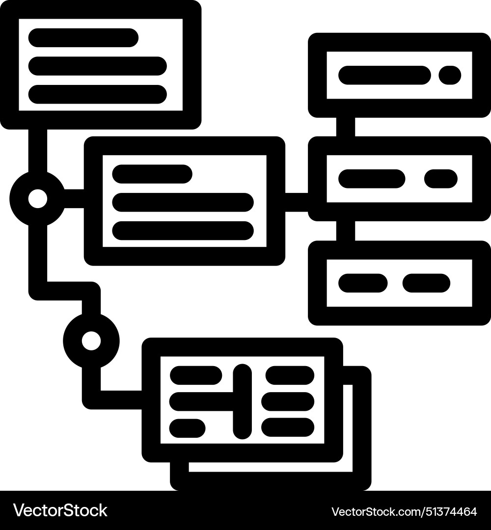 Uml diagrams analyst line icon Royalty Free Vector Image Uml diagrams analyst line icon Royalty Free Vector Image