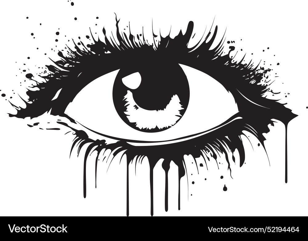 Visual arts the impact of eye Royalty Free Vector Image