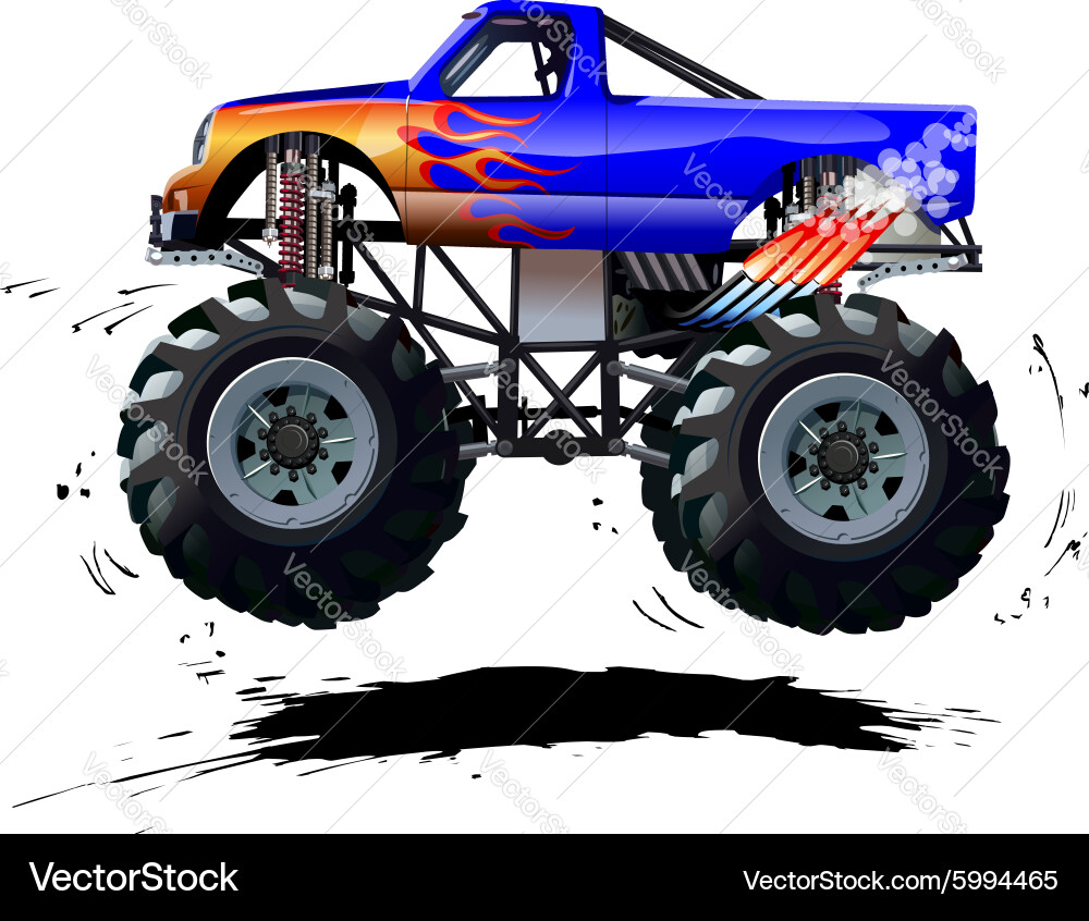 Cartoon Monstertrucks Hot Wheels Monster Trucks Take On Gunkster's
