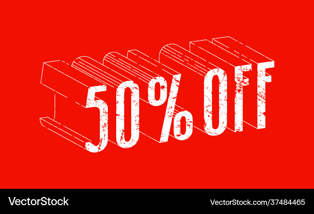 Discount emblem for banner label and tag design Vector Image