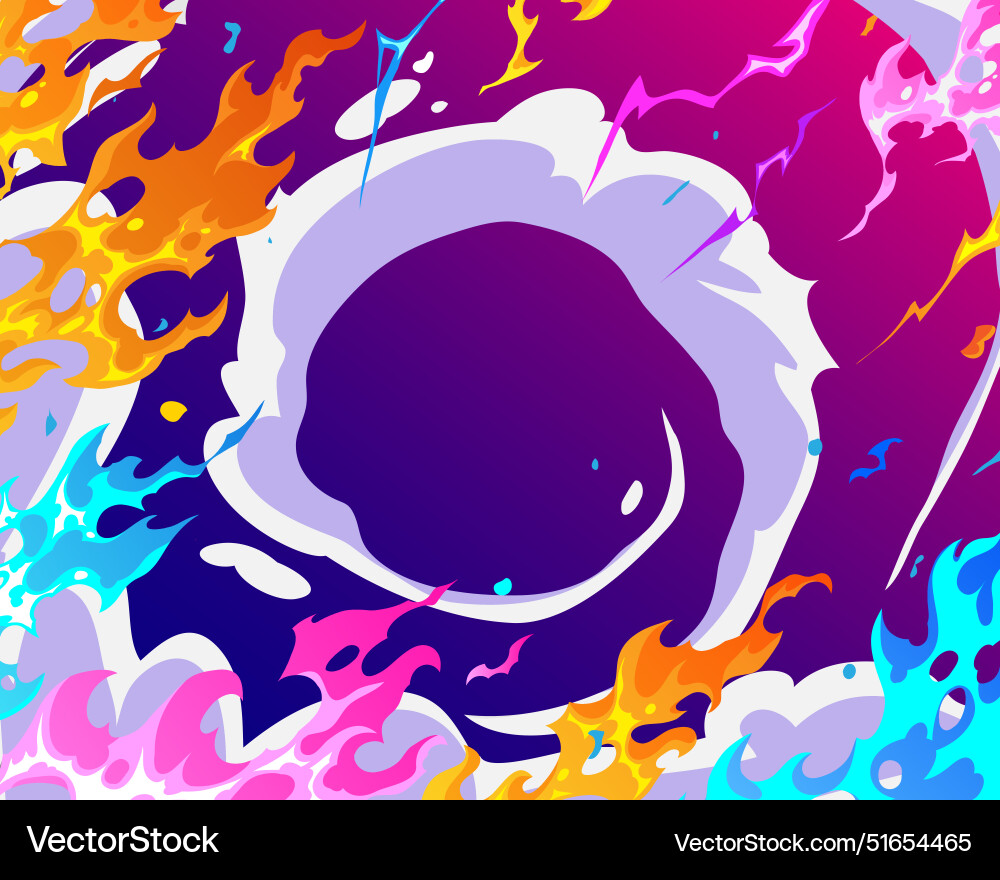 Explosion Backgrounds - Fire & Smoke Vector Image