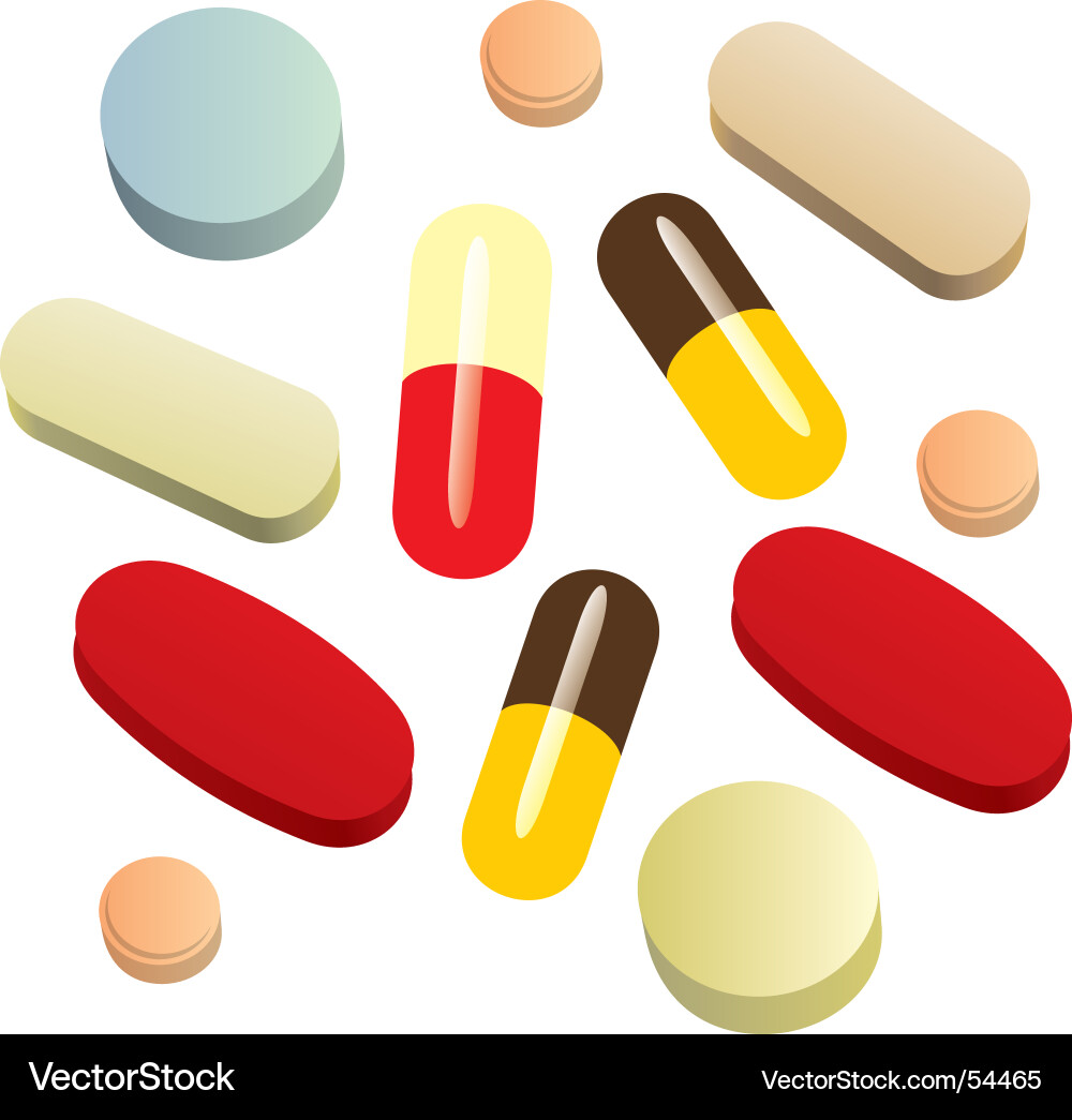 Painkillers Royalty Free Vector Image - VectorStock