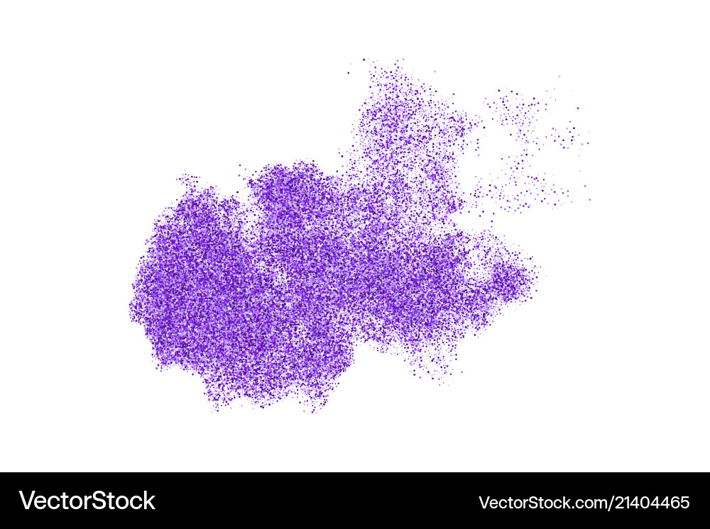 Purple explosion of confetti Royalty Free Vector Image