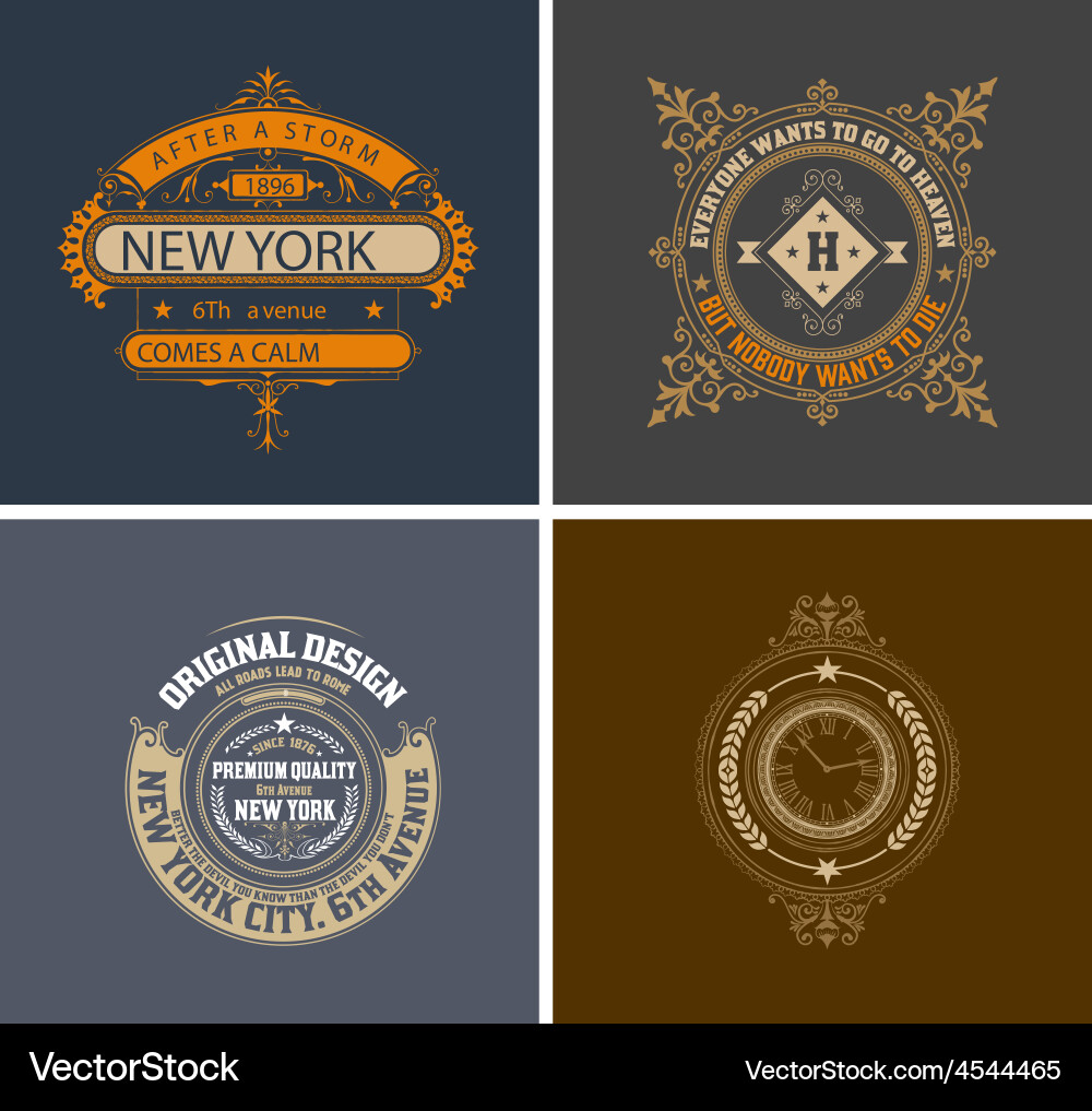 Retro cards business sign identity Royalty Free Vector Image