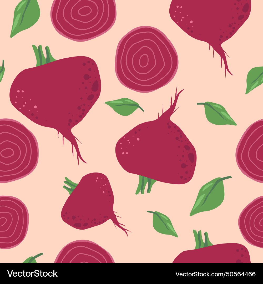 Beetroot organic and natural vegetable background Vector Image