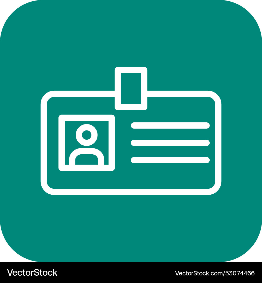 Identification icon design Royalty Free Vector Image