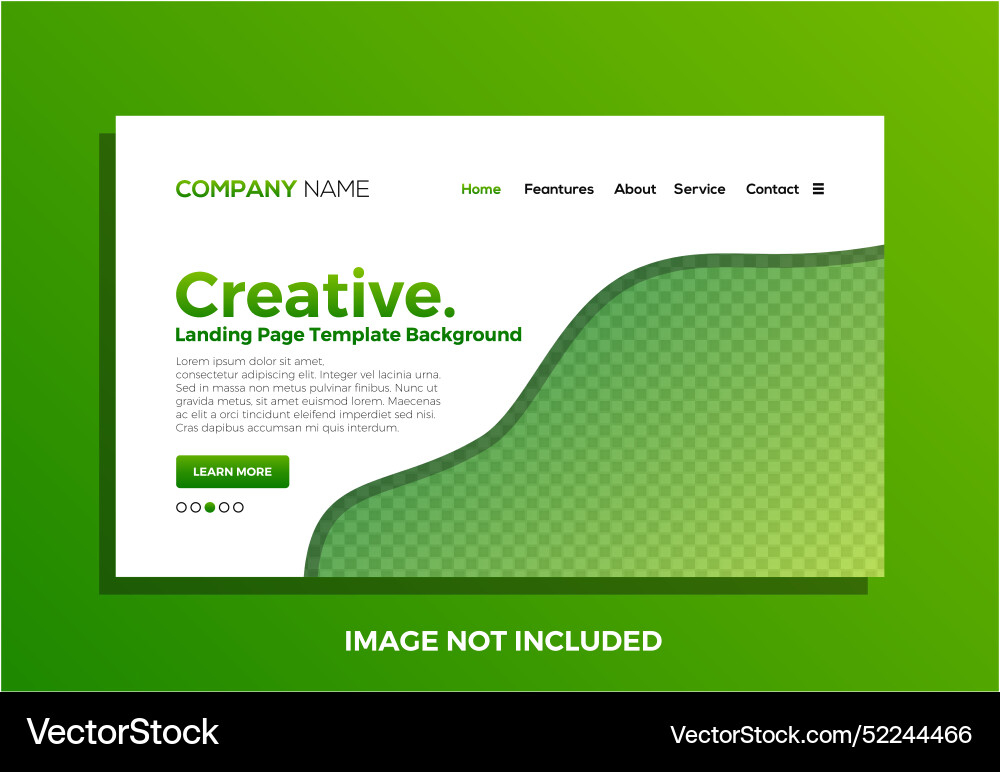 Landing page templates Royalty Free Vector Image