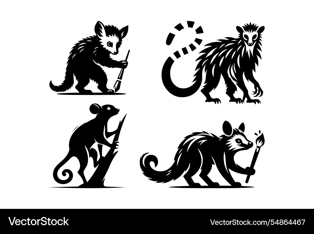 Aye silhouette perfect for nature Royalty Free Vector Image