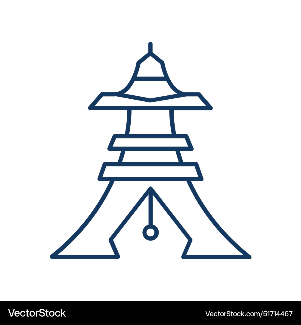 Eiffel tower logo Royalty Free Vector Image - VectorStock