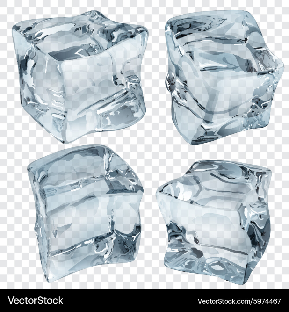 Ice cubes Royalty Free Vector Image - VectorStock