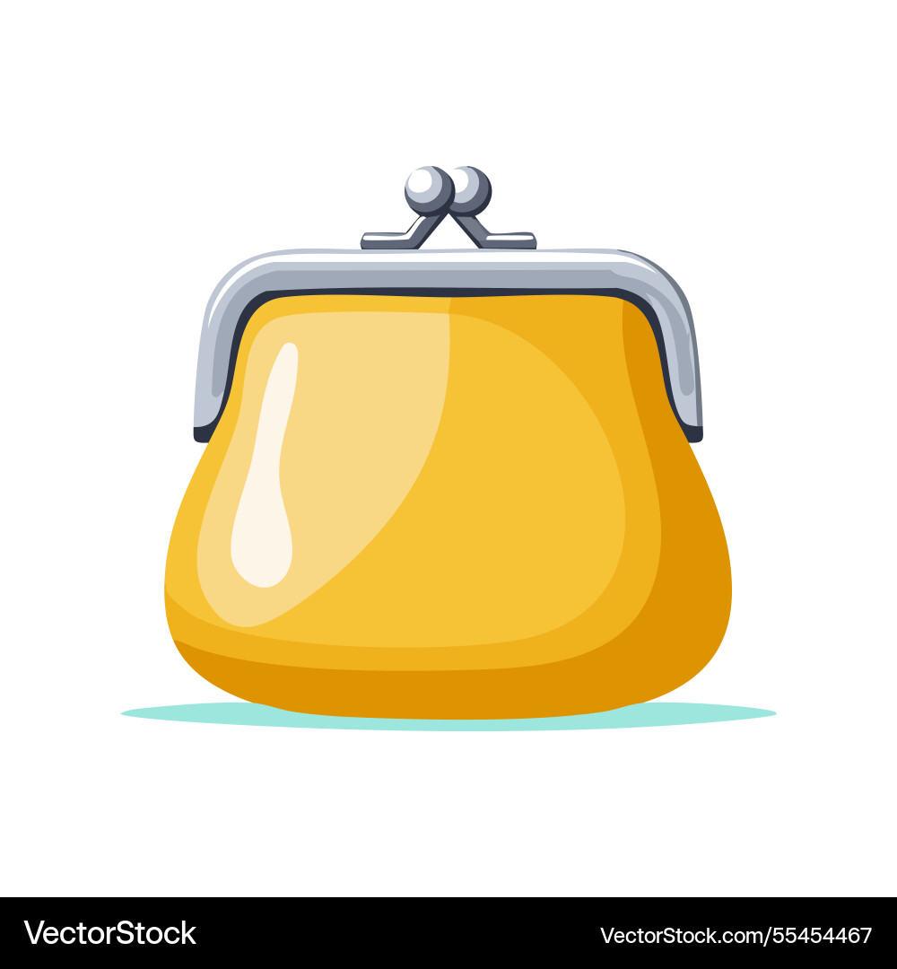 Simple coin purse Royalty Free Vector Image - VectorStock