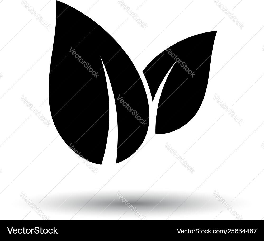 Spa leaves icon Royalty Free Vector Image - VectorStock