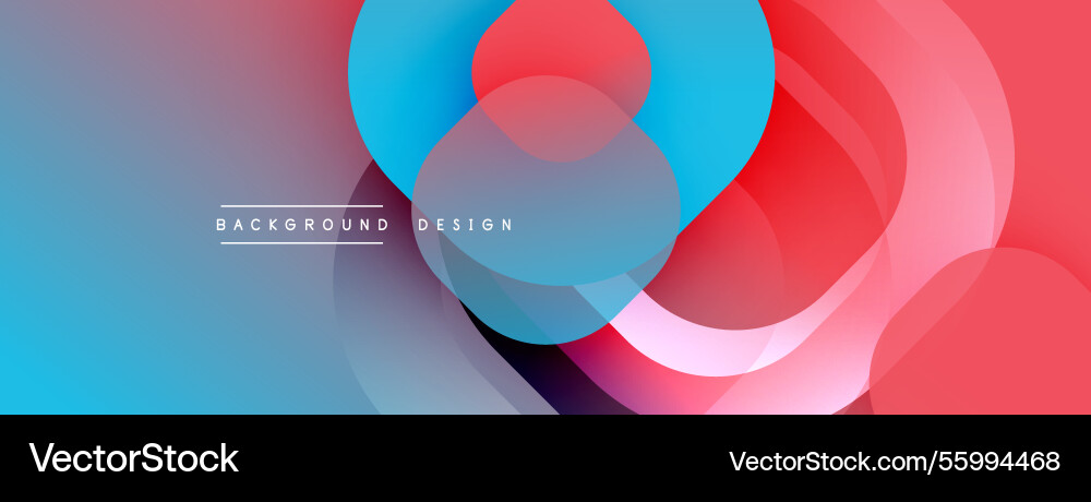 Abstract background with layered translucent Vector Image