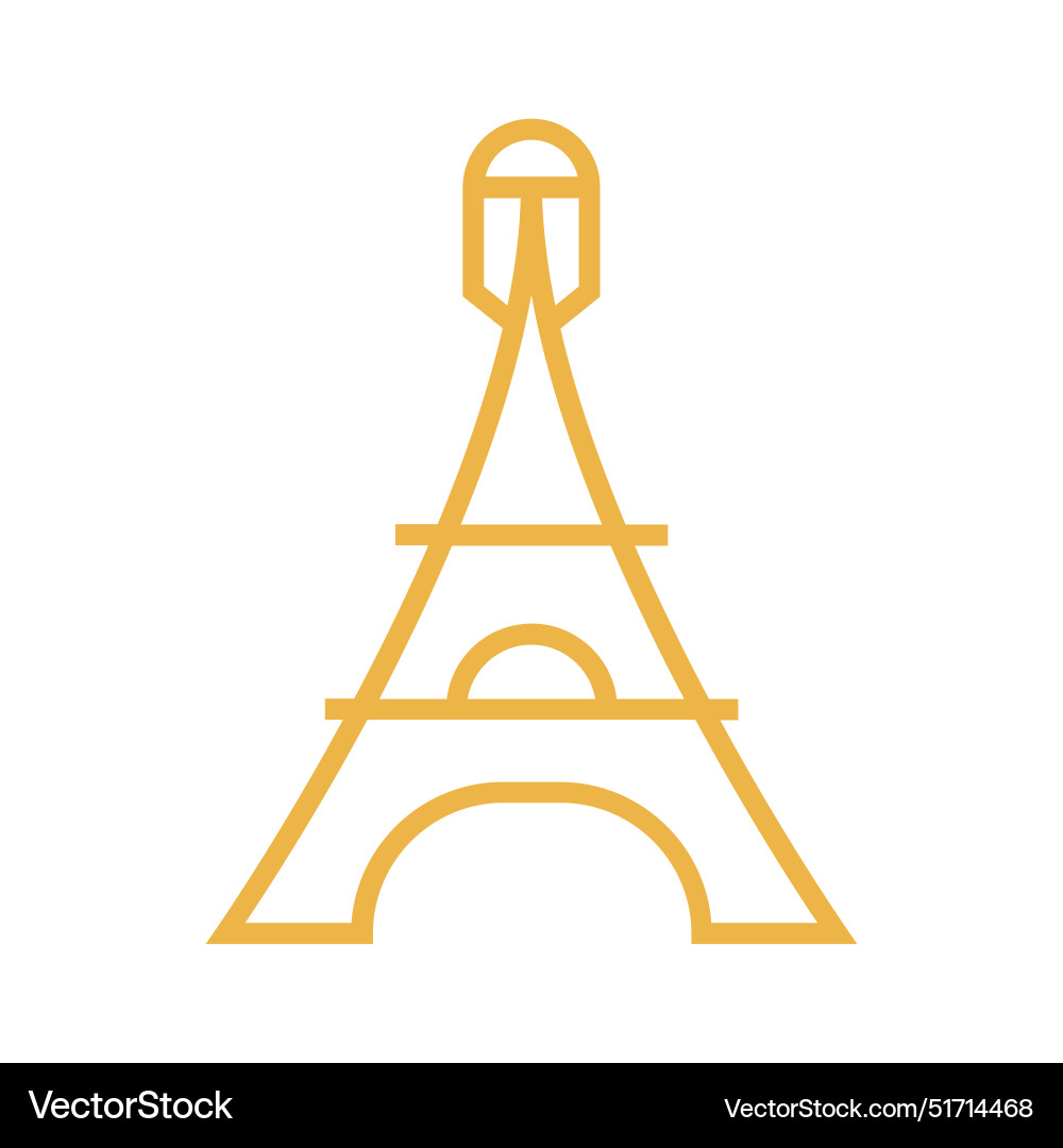 Eiffel tower logo Royalty Free Vector Image - VectorStock