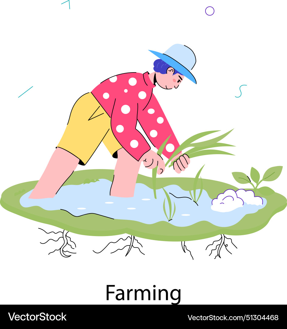 Farming Royalty Free Vector Image - VectorStock