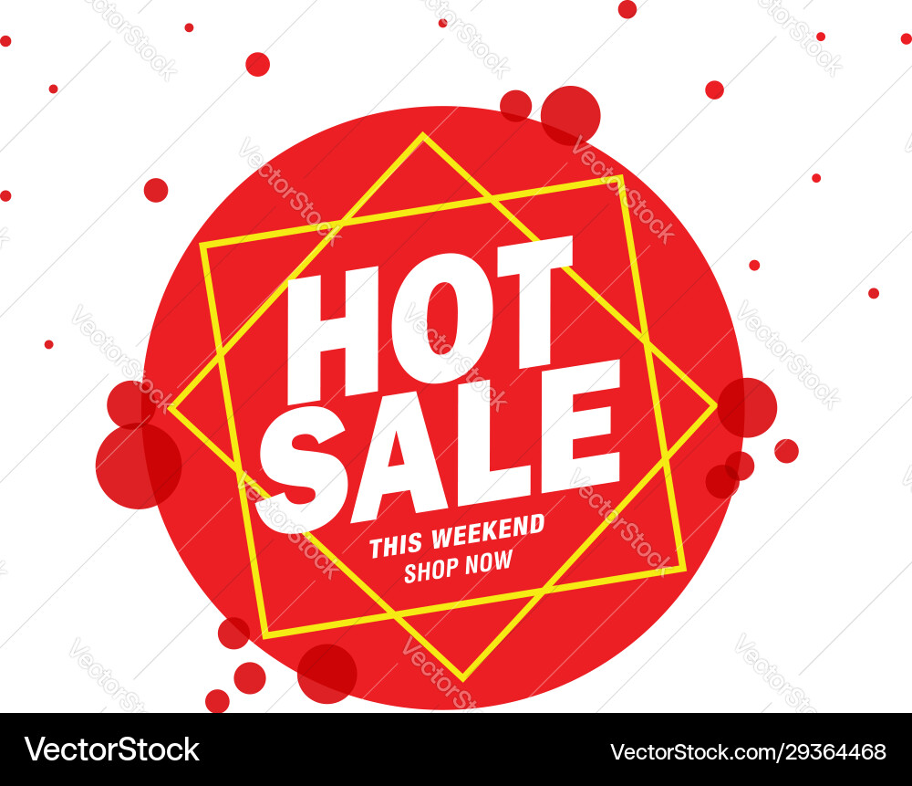 Sale banner template design Royalty Free Vector Image