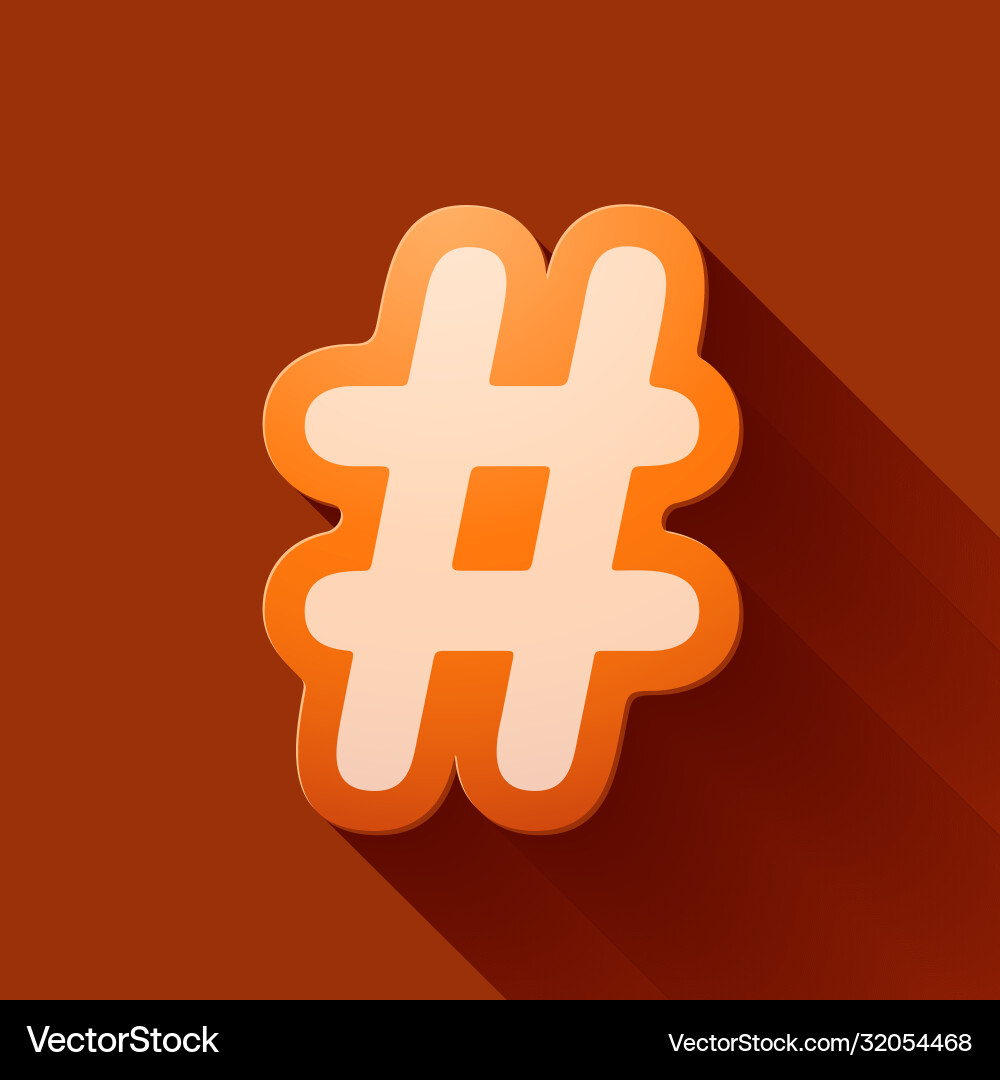 Volume icons symbol number sign Royalty Free Vector Image