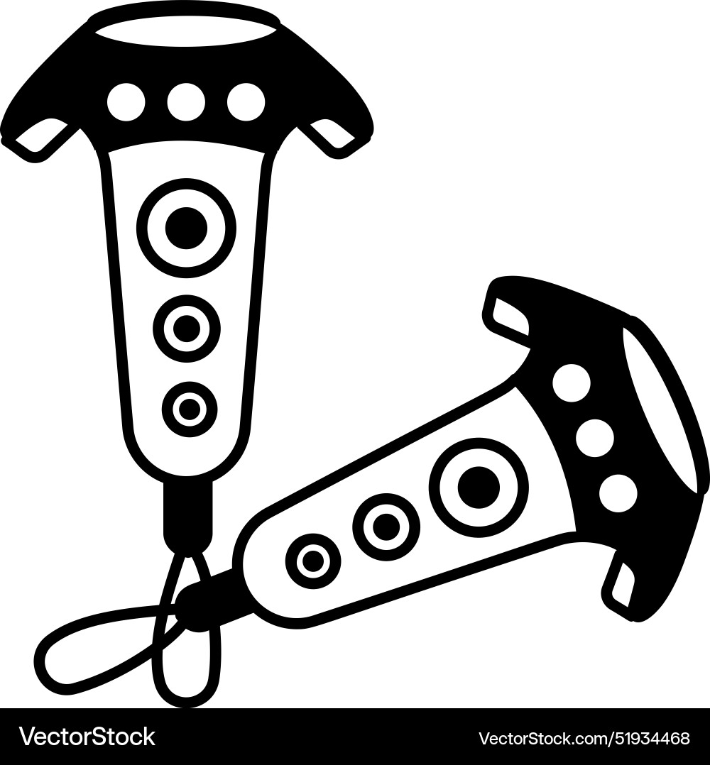 Vr controllers Royalty Free Vector Image - VectorStock