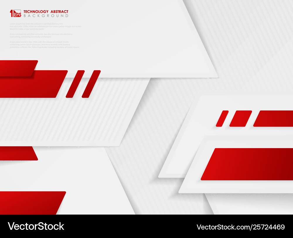 Abstract gradient red color technology Royalty Free Vector