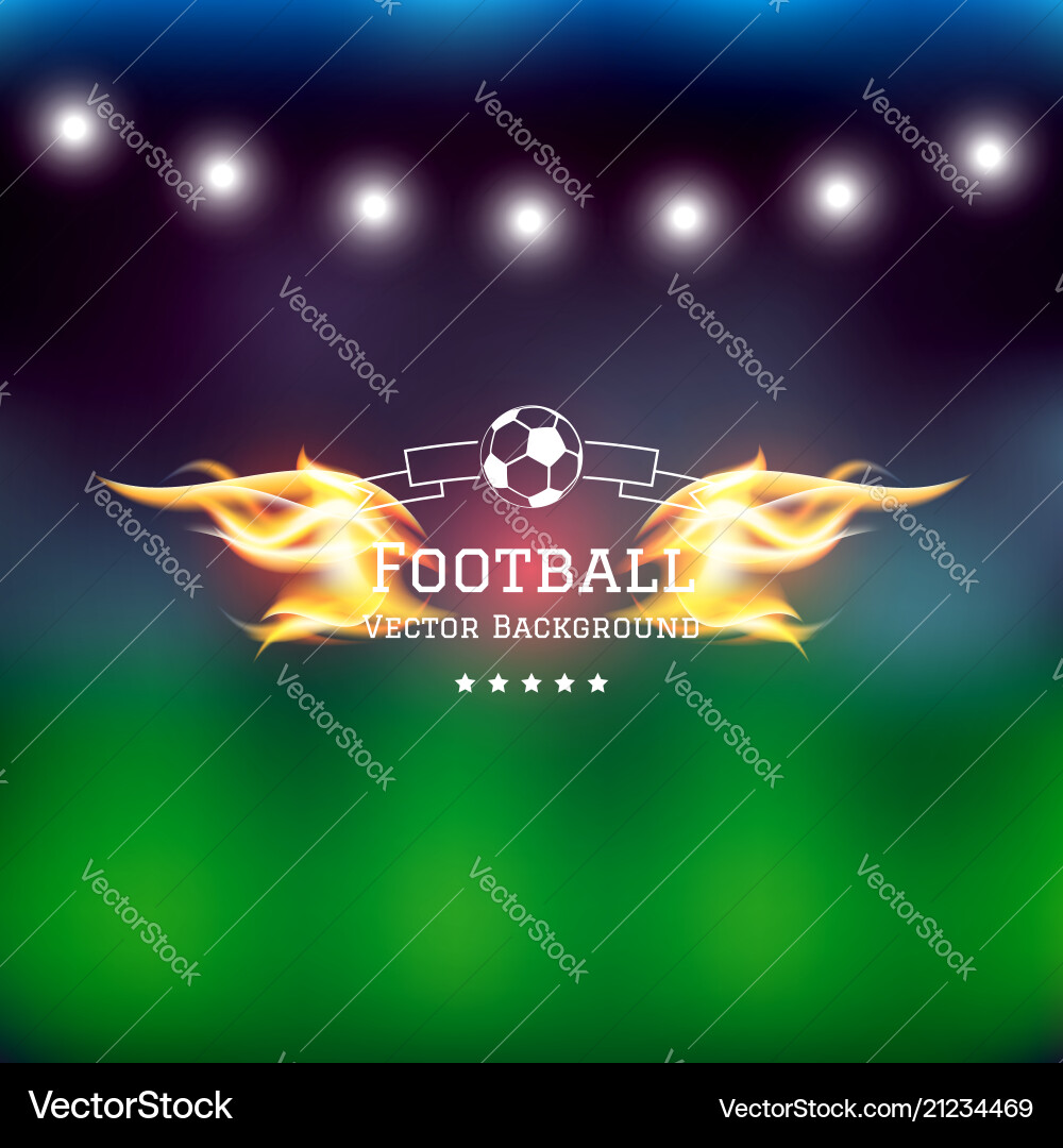 Dynamic Football Background Royalty Free Vector Image