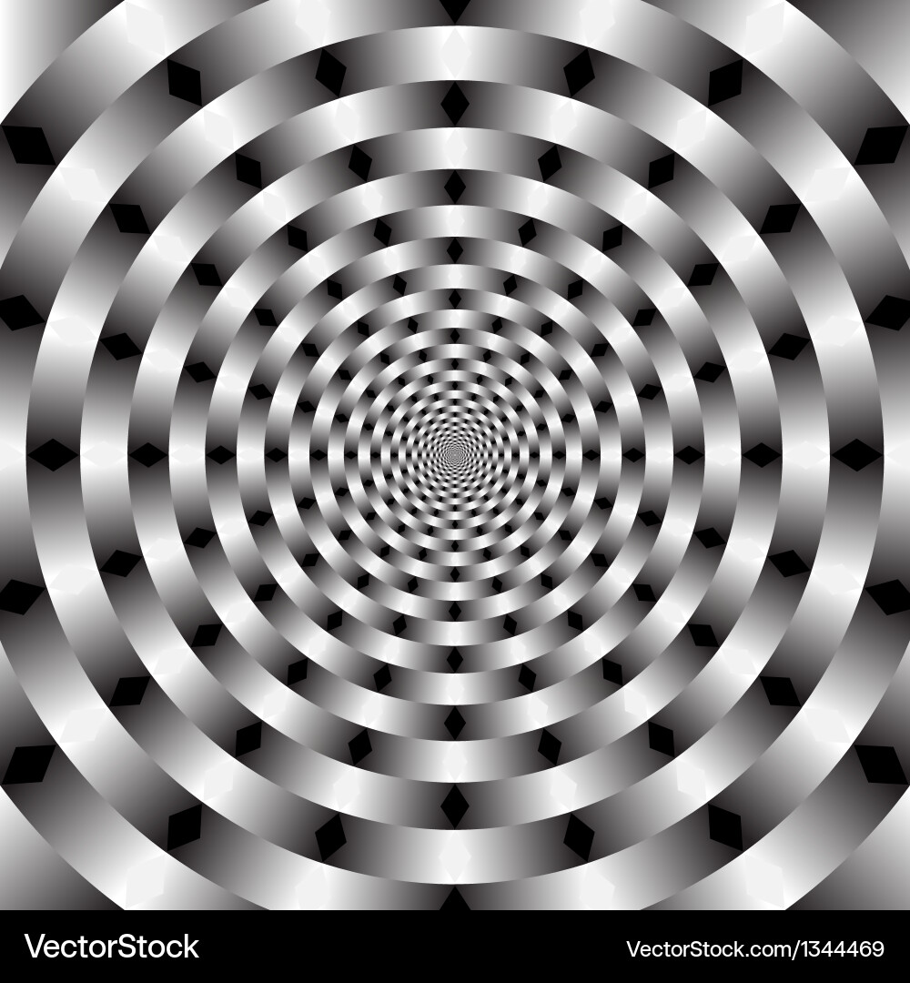 Hypnotic Geometric Illusion Royalty Free Vector Image