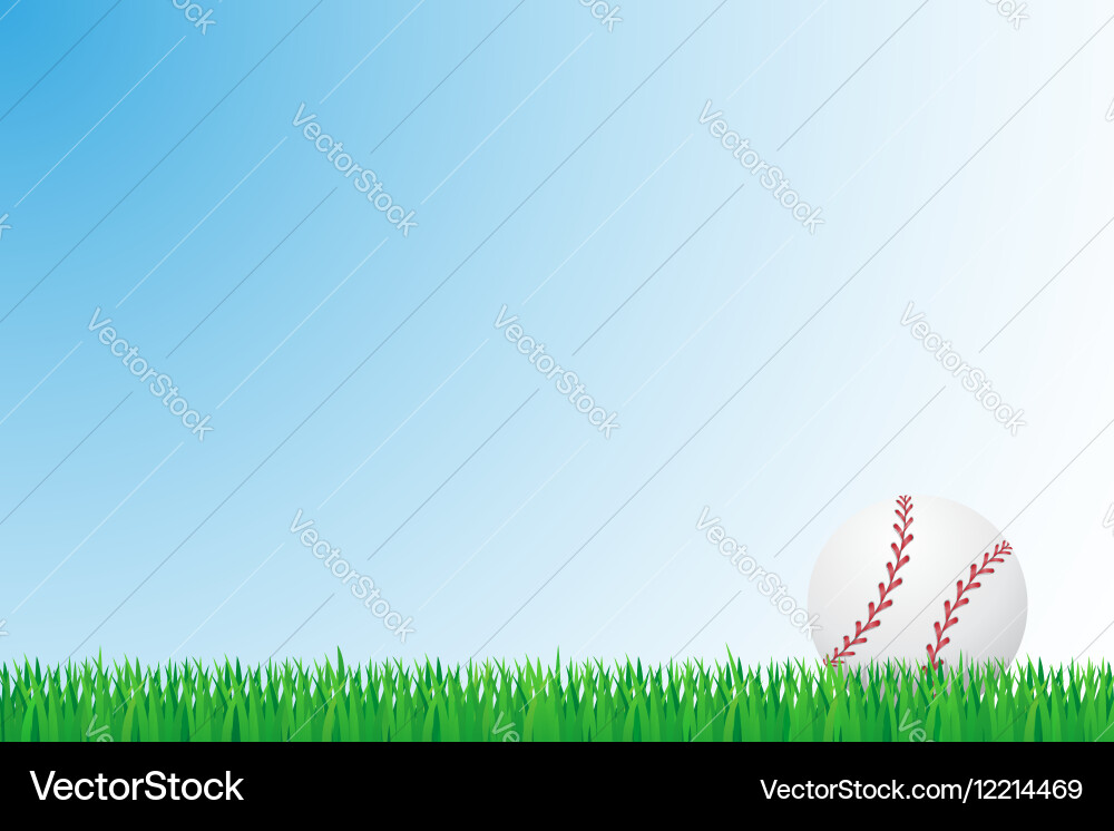 Isolated Baseball Field Royalty Free Vector Image