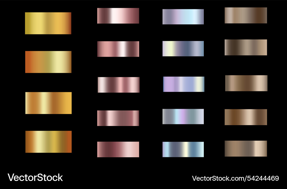 Silver holographic gold foil texture background Vector Image