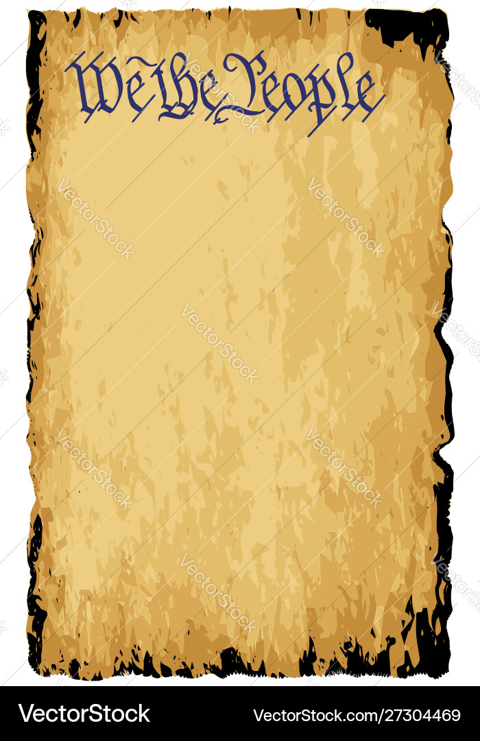 We the people old paper background Royalty Free Vector Image