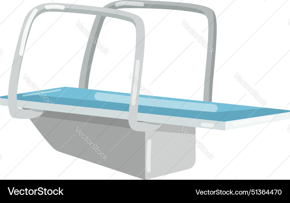 Modern diving board Royalty Free Vector Image - VectorStock