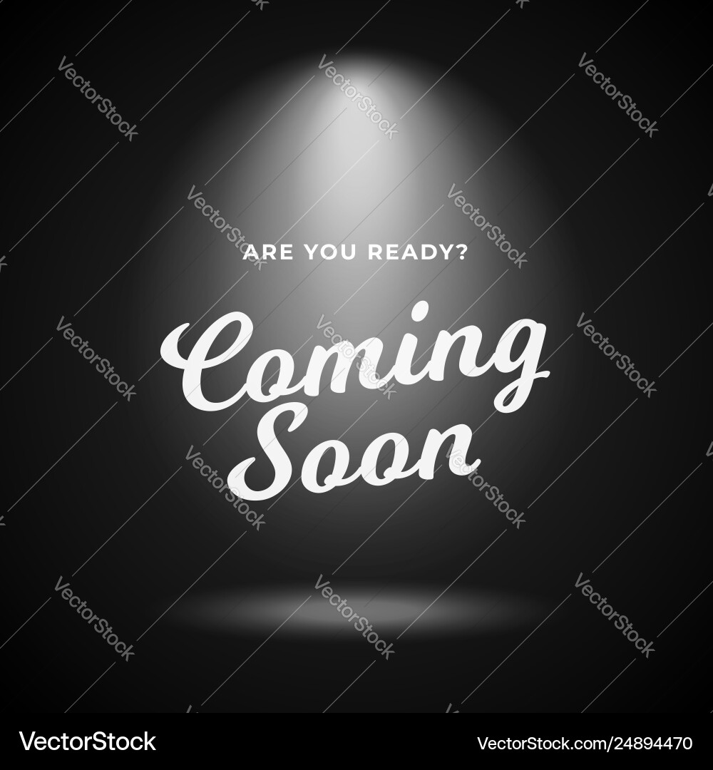 Mystery product coming soon poster background Vector Image