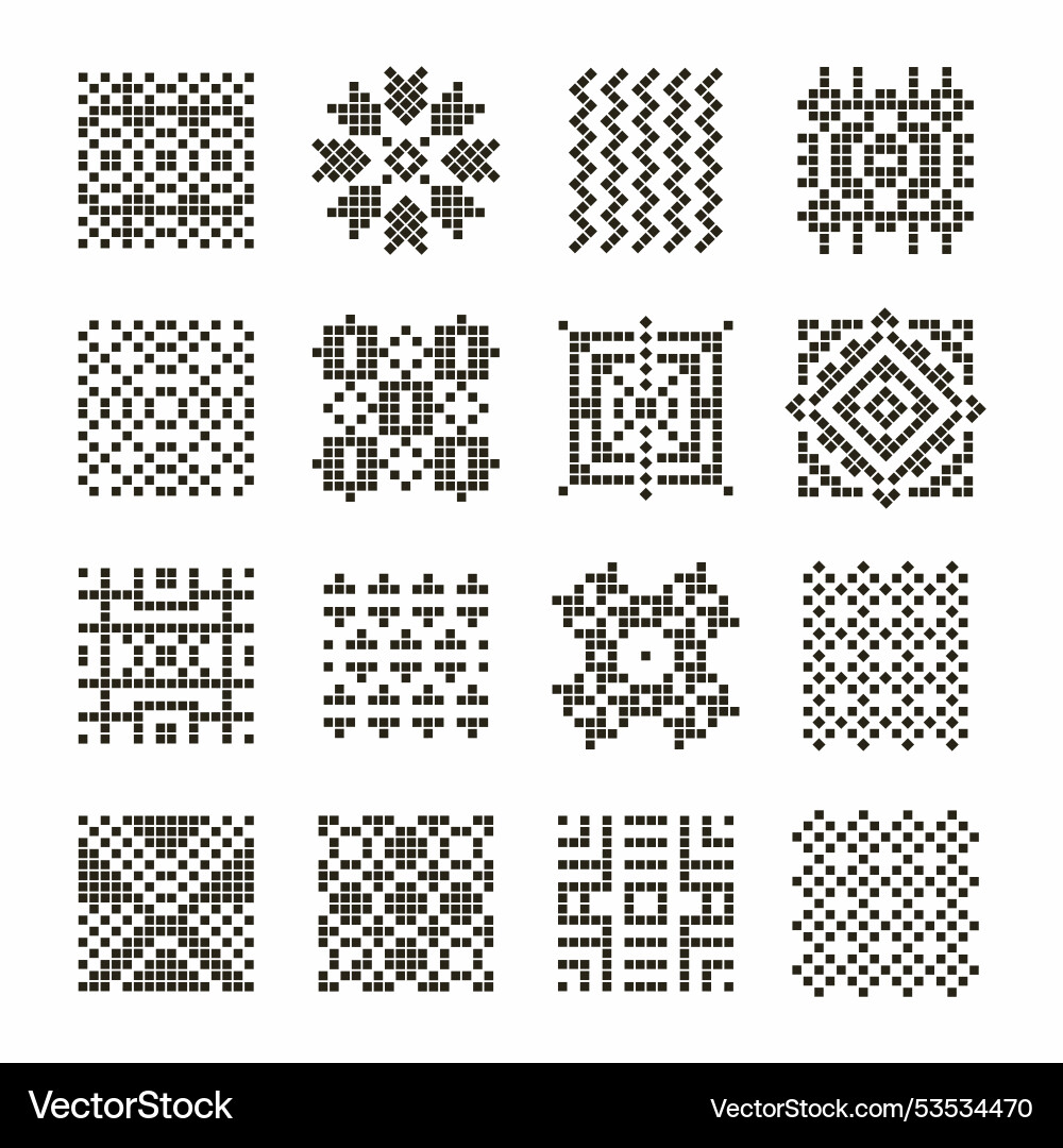 Vintage moroccan tiles ethnic pattern icon logo Vector Image