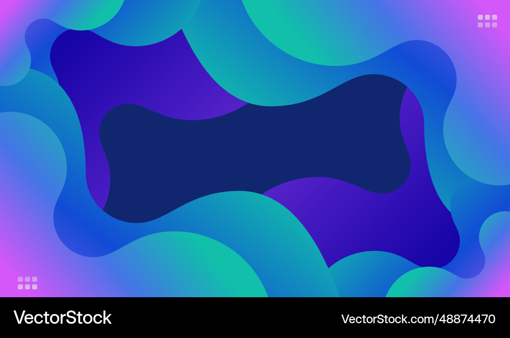 Waves blue gradient background design Royalty Free Vector
